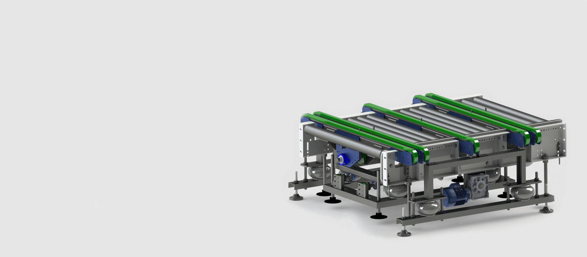 Pallet Handling Chain Conveyors - Production Line Automation